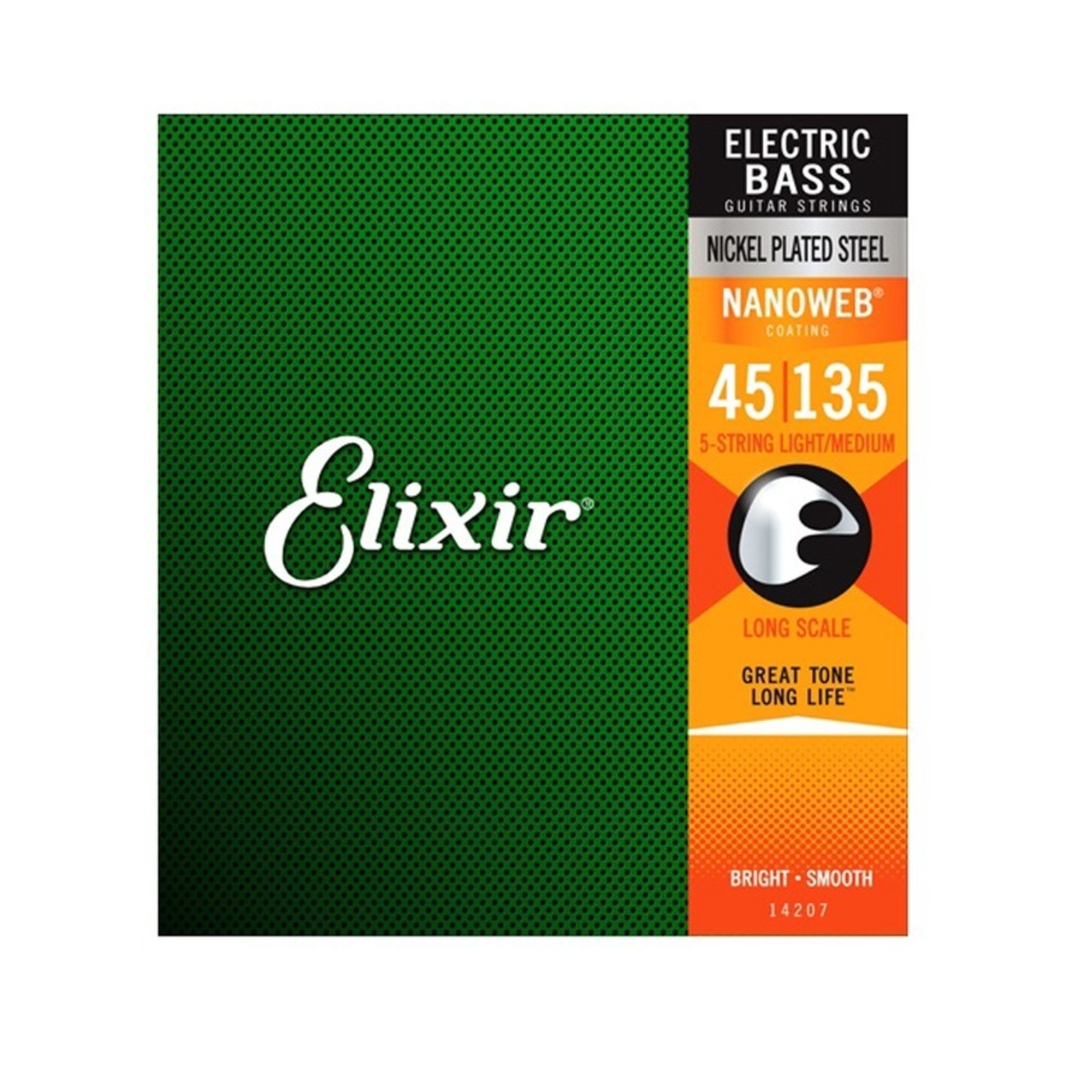 OFFLINE Elixir E14207 Nanoweb Light/Medium 5-String Bass , 45-135 at ...