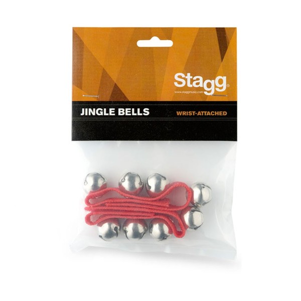 DISC Stagg Wrist Bells, Red at Gear4music