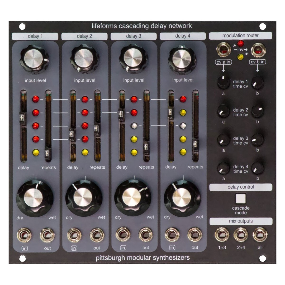 Pittsburgh Modular Lifeforms Cascading Delay Network at Gear4music