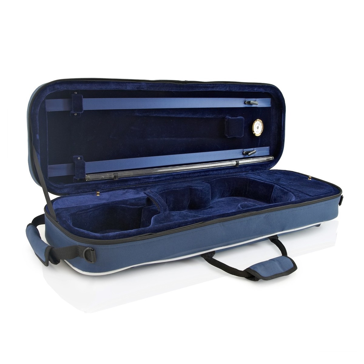 Deluxe 4/4 Violin Hard Foam Case, Blue by Gear4music at Gear4music