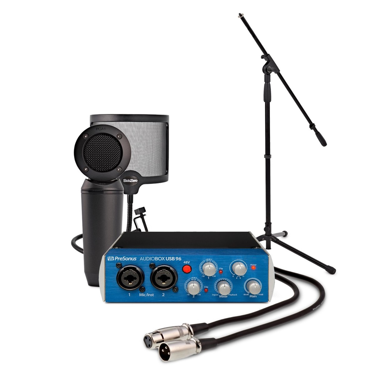 PreSonus Audiobox 96 Interface met Shure PGA181 Condensator | Gear4music