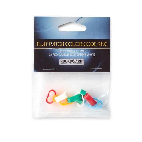 RockBoard By Warwick Color Code Rings for Flat Patch Cables at Gear4music