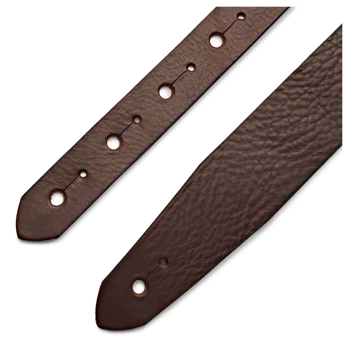 Bear Straps Broadway Guitar Strap, Brown w/ Nickel Connector at Gear4music