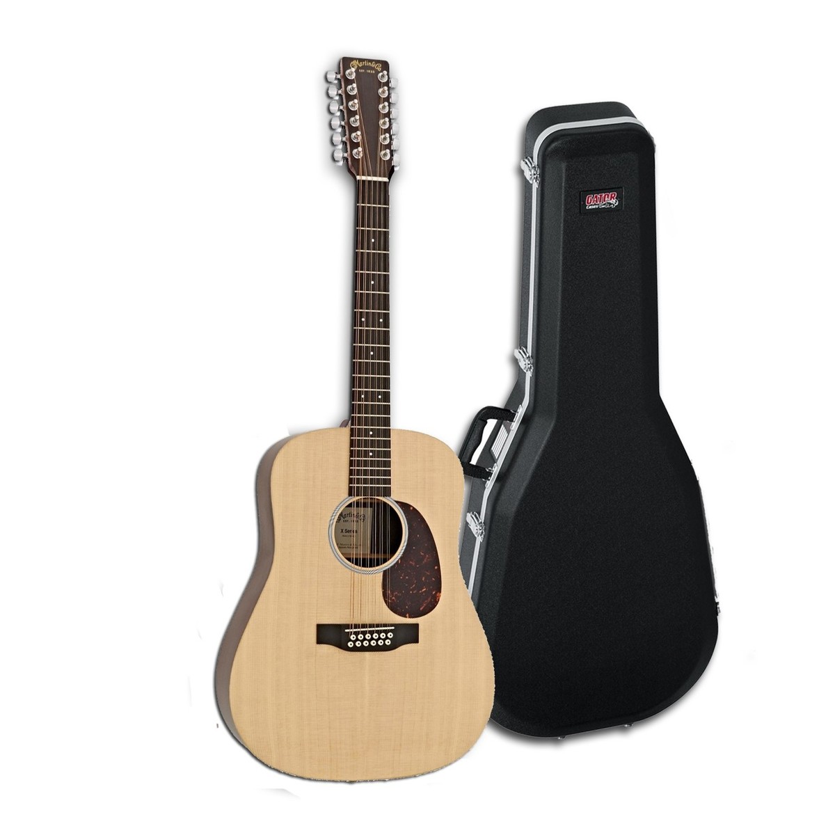 Martin D12X1AE 12-String Electro Acoustic w/ Gator Deluxe Hardcase at ...