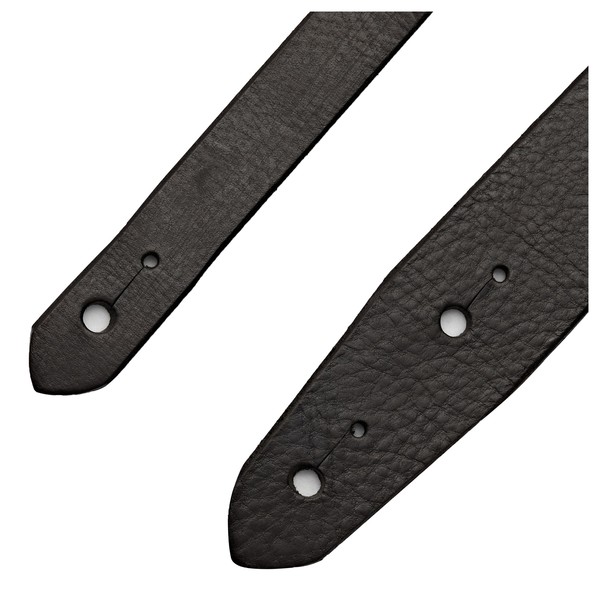 Bear Straps Slimline Classic Guitar Strap, Black w/ Silver Buckle at ...