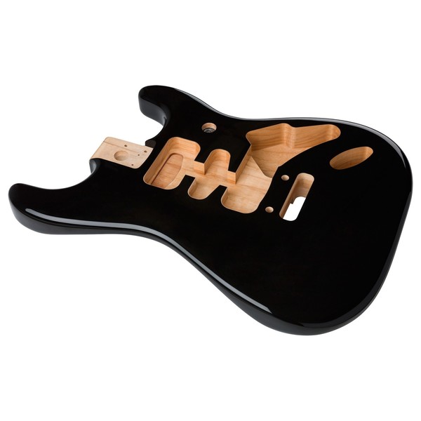 Fender Deluxe Alder Strat Body, Black at Gear4music