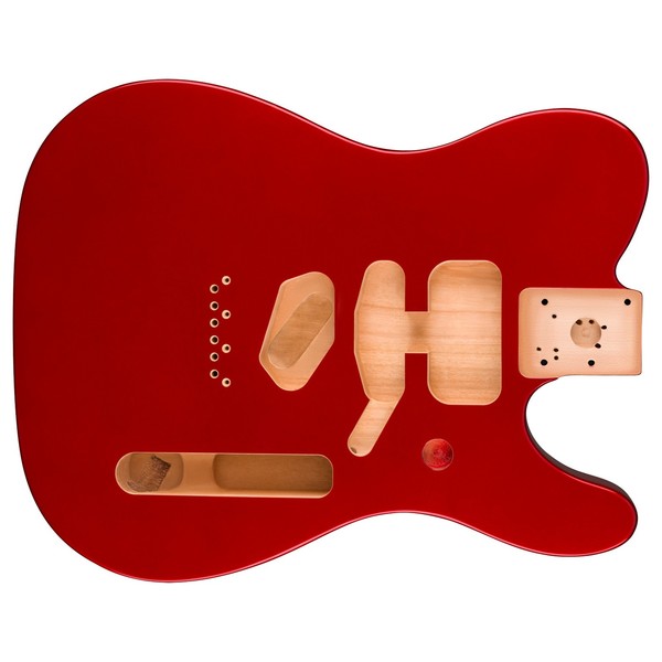 Fender Deluxe Alder Tele Body, Candy Apple Red at Gear4music
