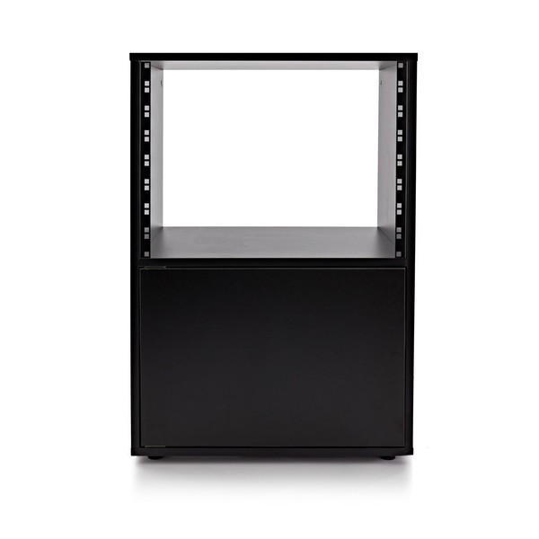 3 Tier Pro Audio Studio Desk + Rack Cabinet, Black by Gear4music at ...