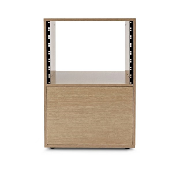 3 Tier Pro Audio Studio Desk + Rack Cabinet, Wood at Gear4music