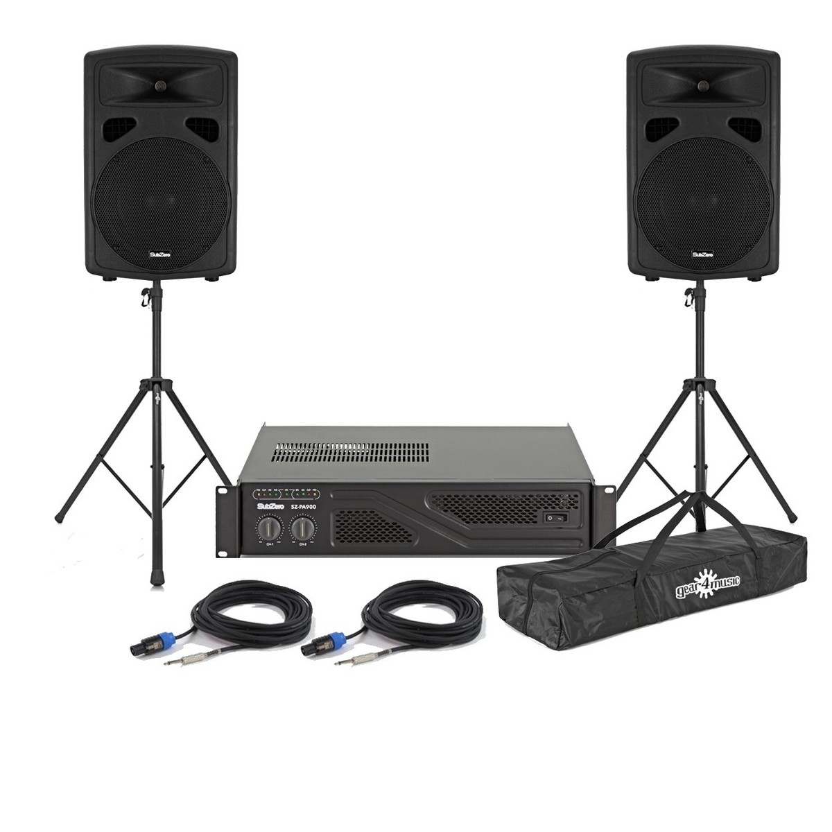 PA Pasivo de 15" SubZero FP15 con Amplificador de 900 W | Gear4music