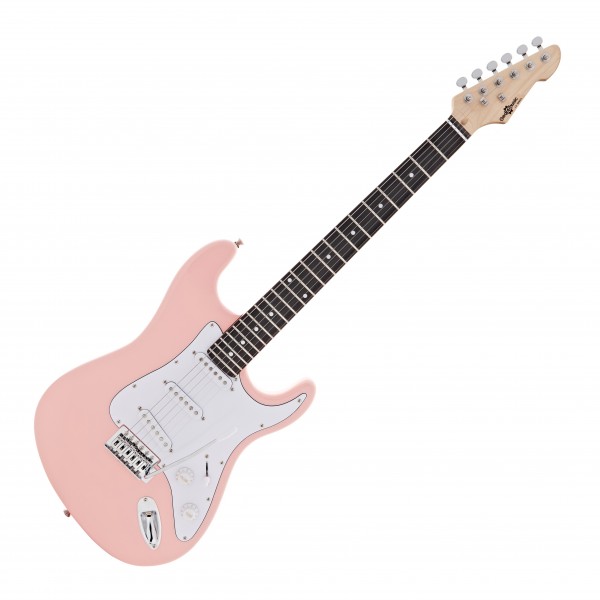 LA Electric Guitar Pink, 10W Guitar Amp & Accessory Pack at Gear4music