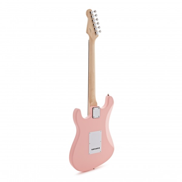 LA Electric Guitar Pink, 10W Guitar Amp & Accessory Pack at Gear4music