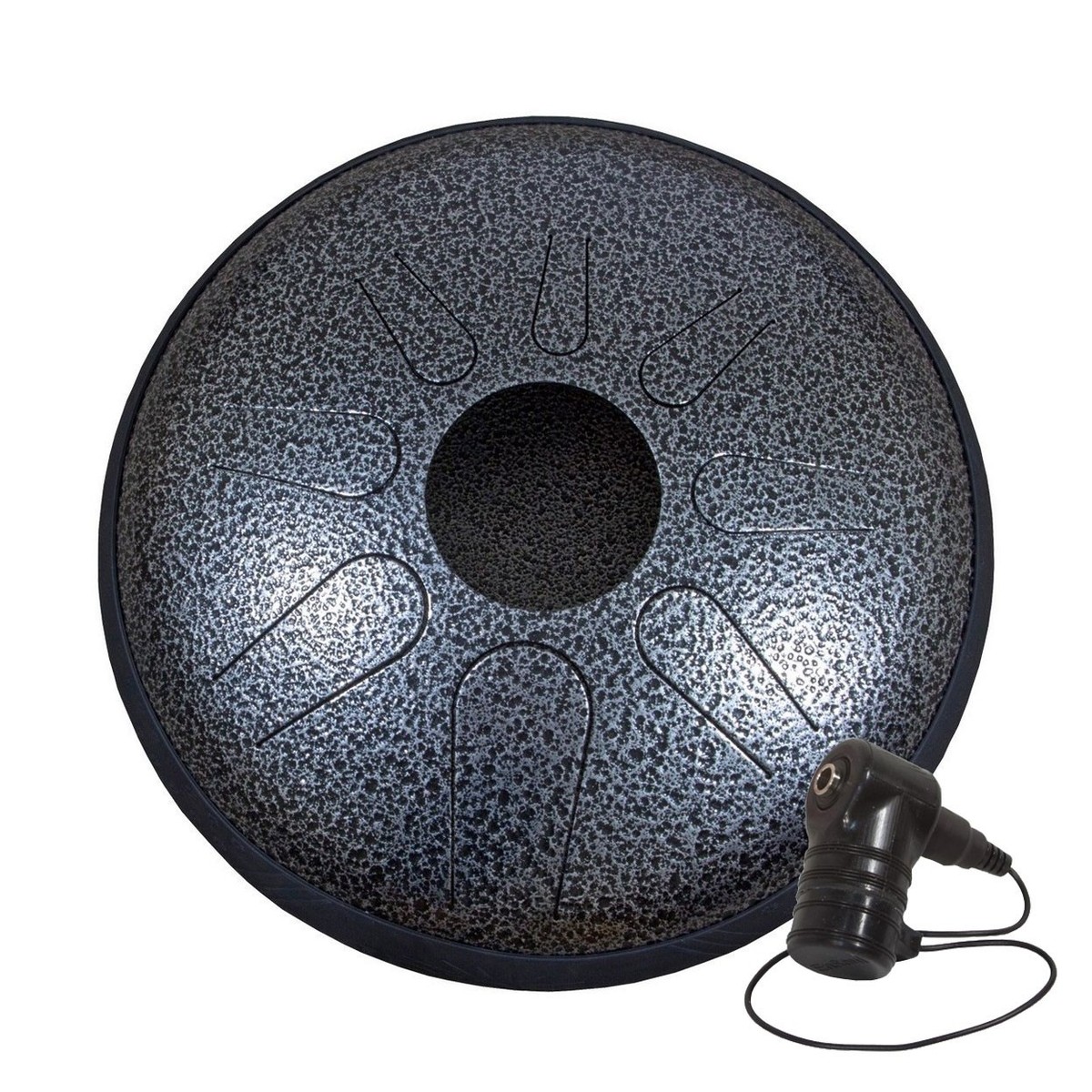 DISC Idiopan Domina 12'' Tunable Tongue Drum w/Pick Up, Molten Silver ...