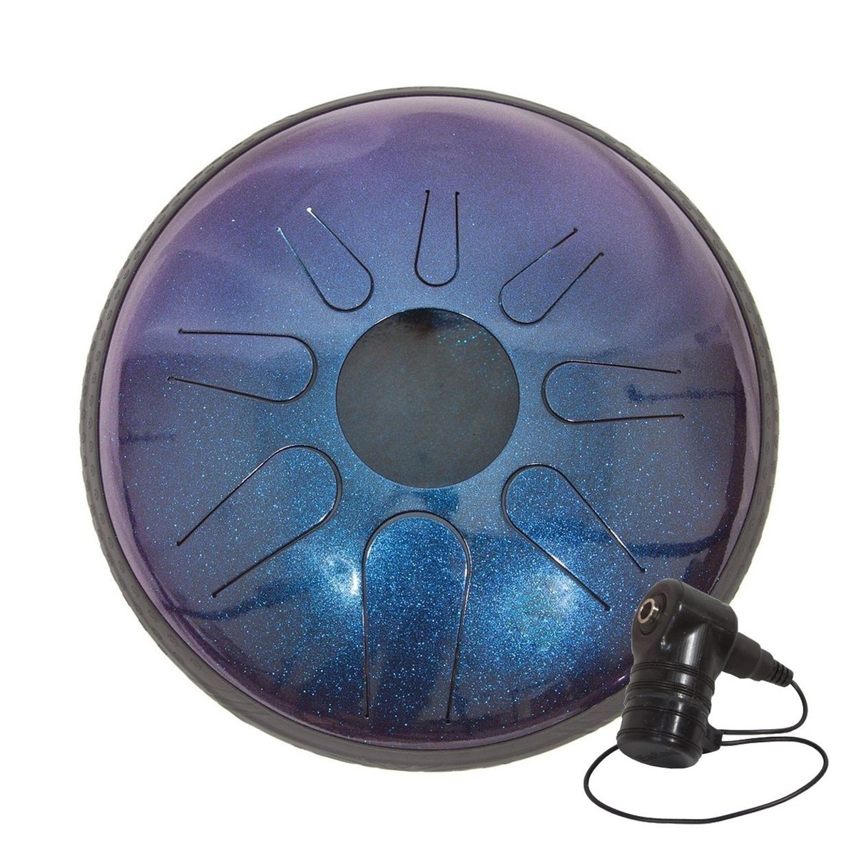 DISC Idiopan Domina 12'' Tunable Tongue Drum w/Pick Up, Sapphire Blue ...