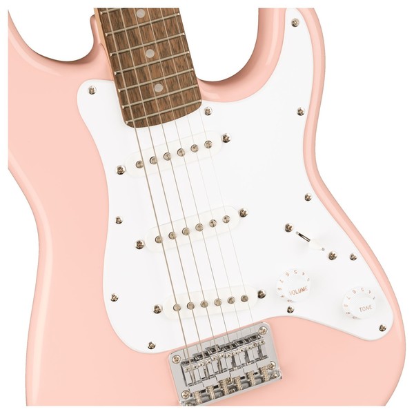 Squier Mini Stratocaster 3/4 Size, Shell Pink at Gear4music