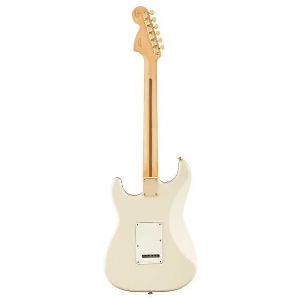 DISC Fender FSR Mahogany Blacktop Strat HHH PF, Olympic White Gold HW ...