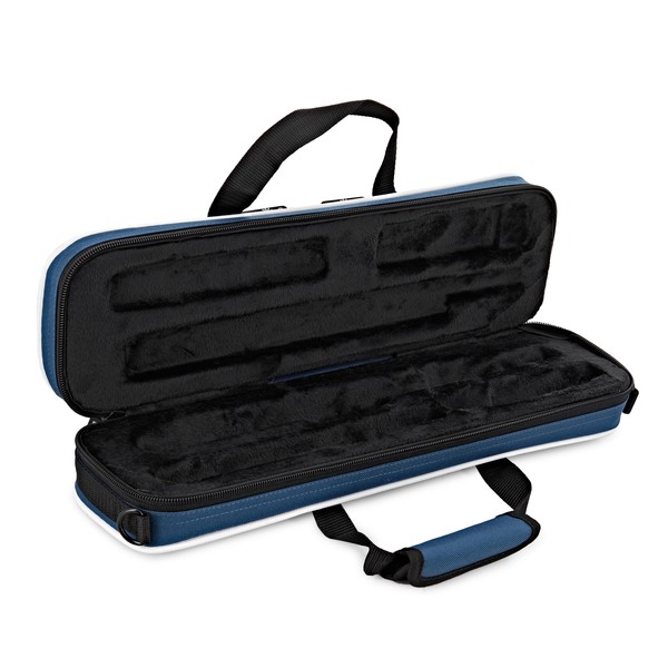 Deluxe Flute Case by Gear4music, Blue at Gear4music