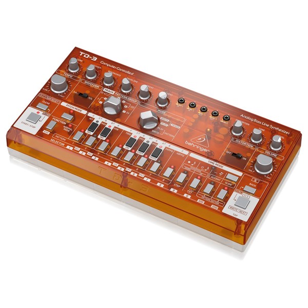 Behringer TD-3 Analog Bass Line Synthesizer, Transparent Orange at ...