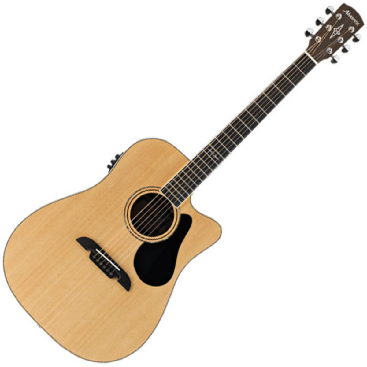 DISC Alvarez AD70CE Dreadnought Electro Acoustic Guitar, Natural at ...