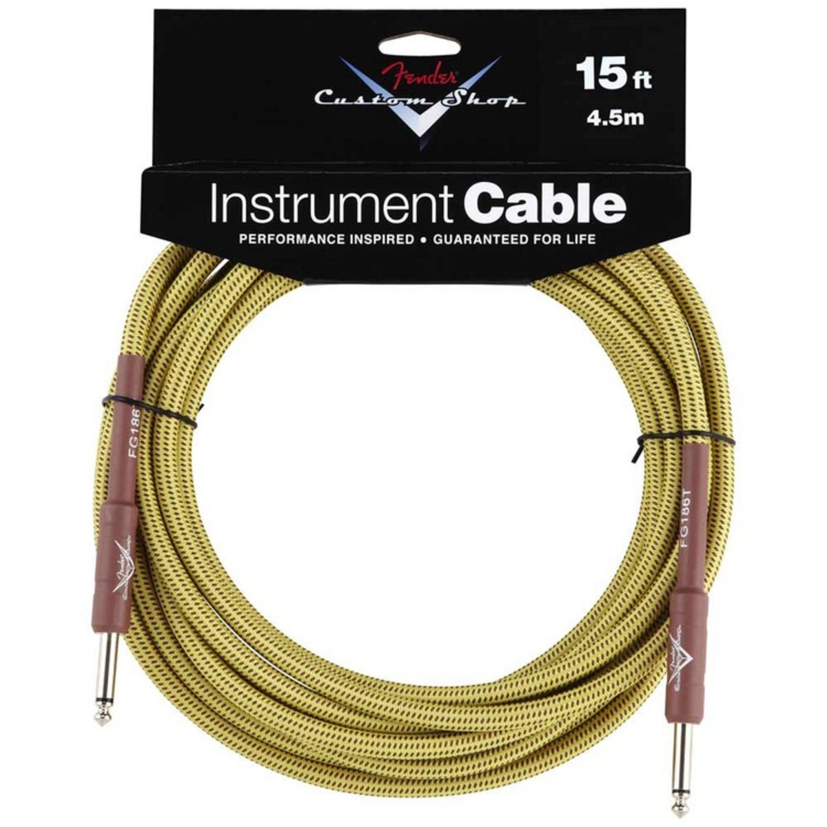 Fender Custom Shop Instrument Cable, Tweed, 4.5m at Gear4music