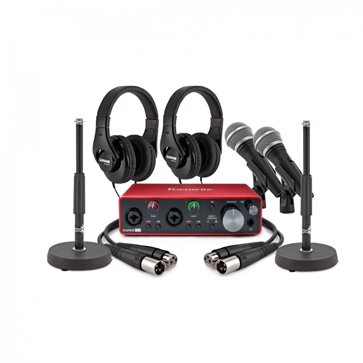 DISC Focusrite and Shure PGA48 Podcast Pack | Gear4music