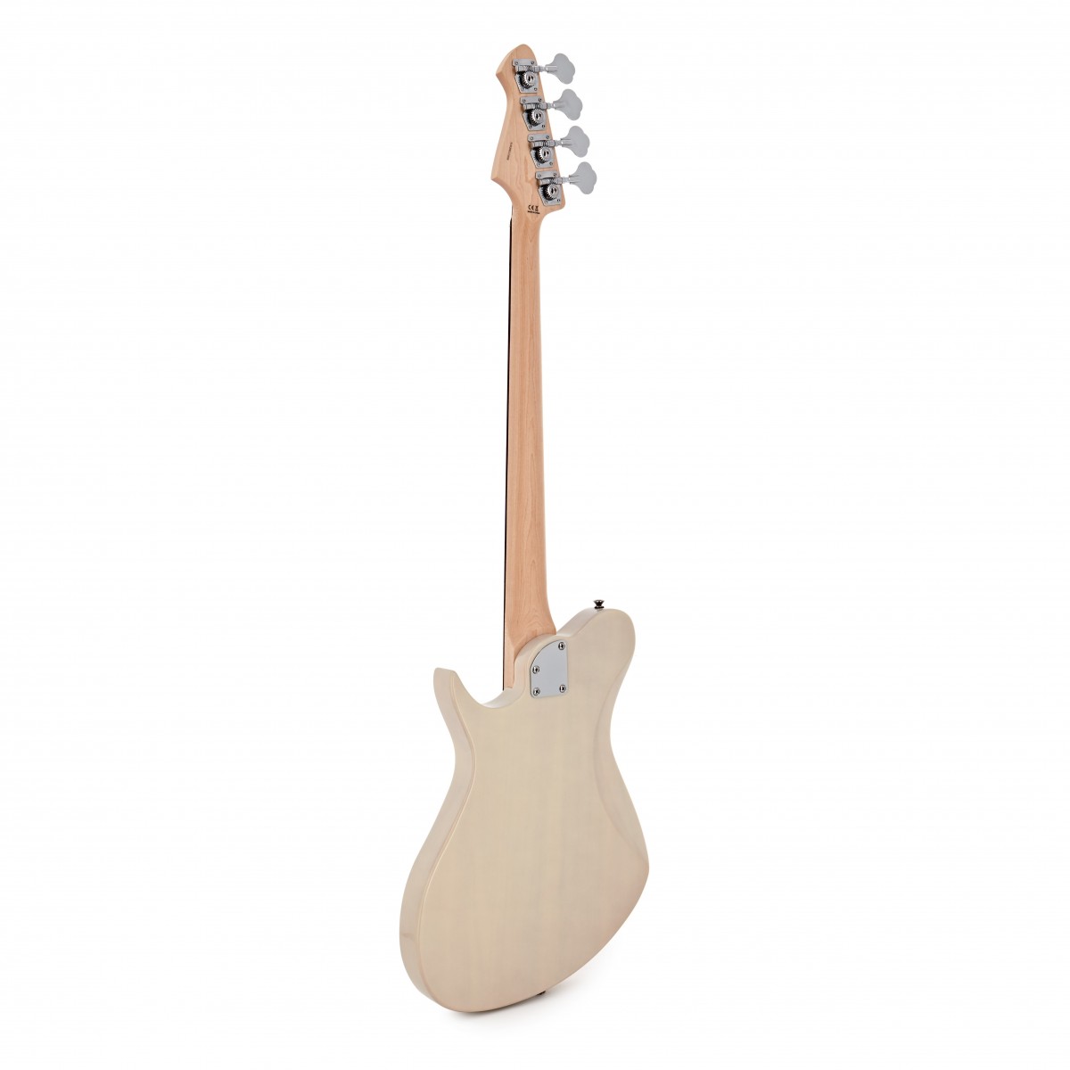 Aria JET-B Bass, See Through Vintage White at Gear4music