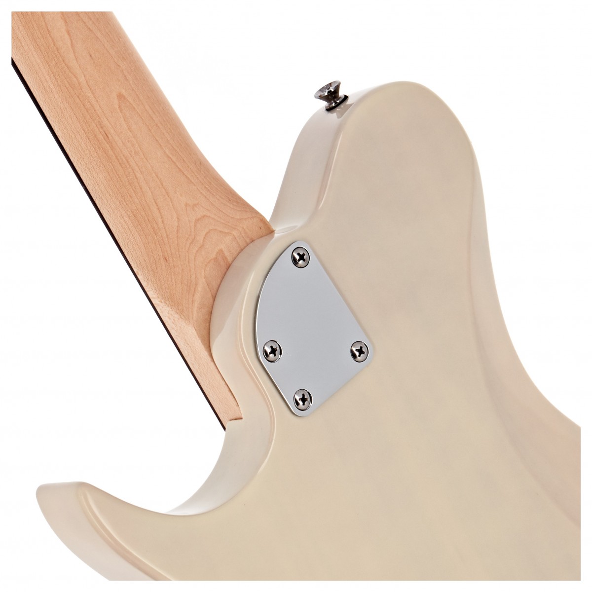 Aria JET-B Bass, See Through Vintage White at Gear4music