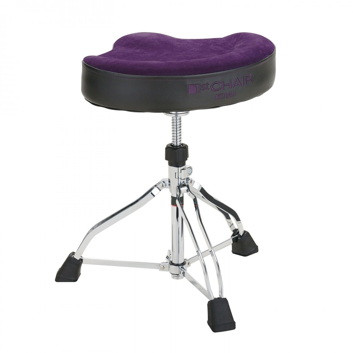 Tama 1st Chair Glide Rider Drum Throne, Purple Cloth Top at Gear4music