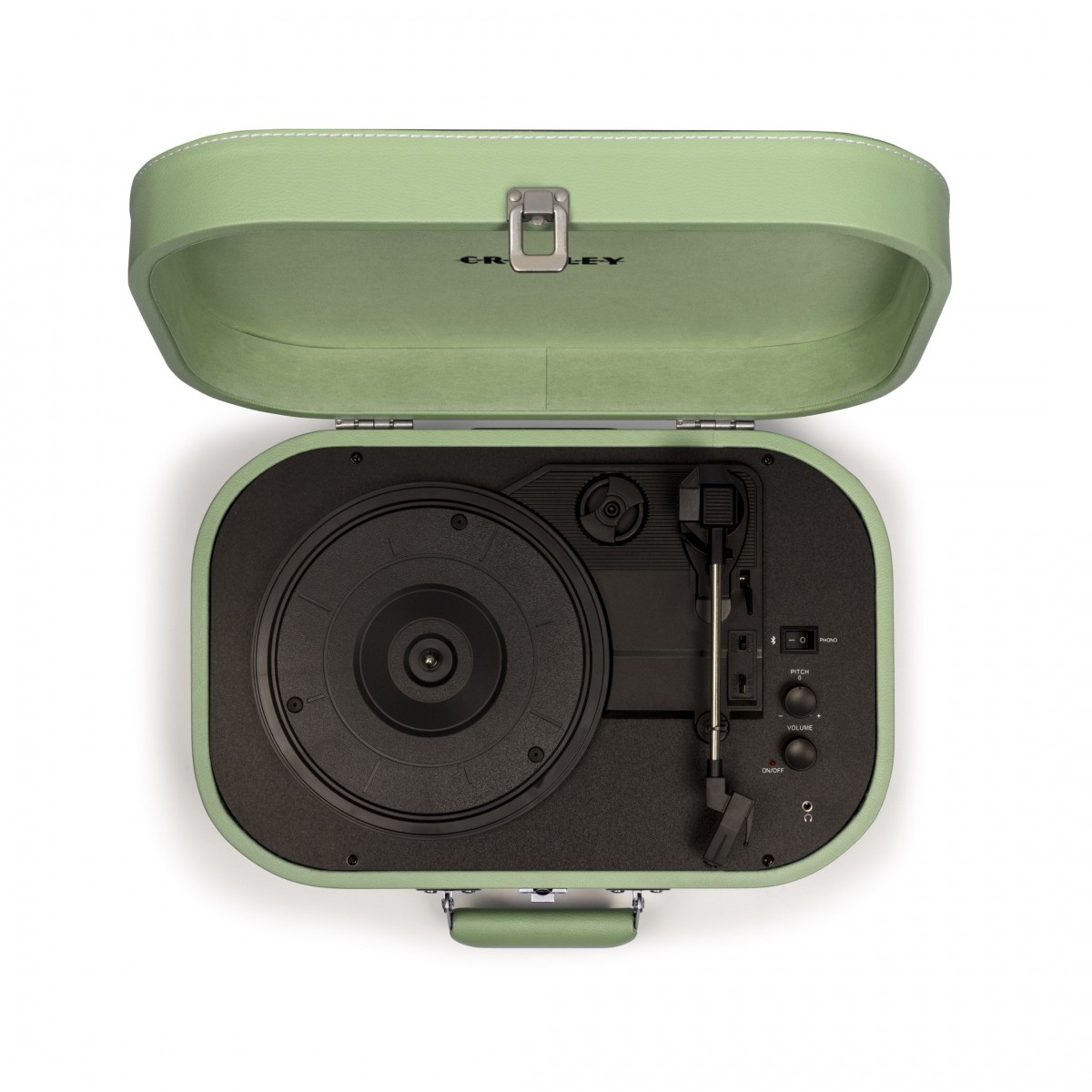 DISC Crosley Discovery Portable Turntable, Seafoam | Gear4music