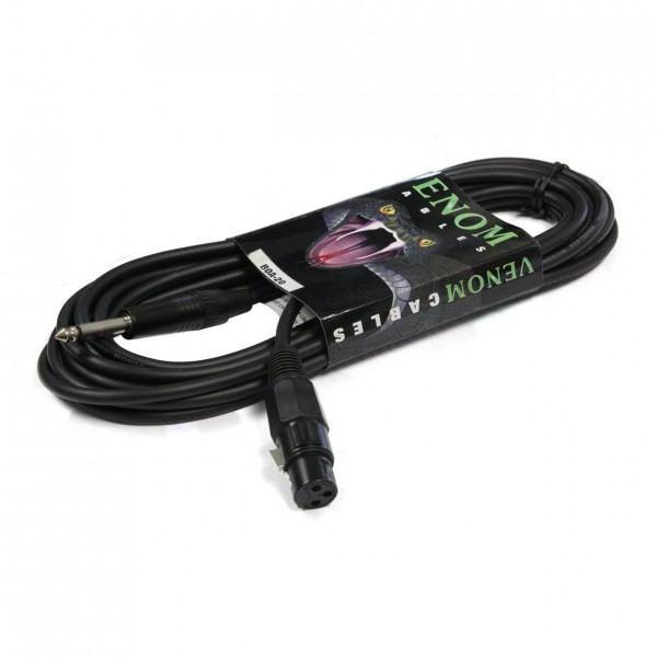 Venom BOA-20 Jack to XLR (F) Microphone Lead 20ft at Gear4music