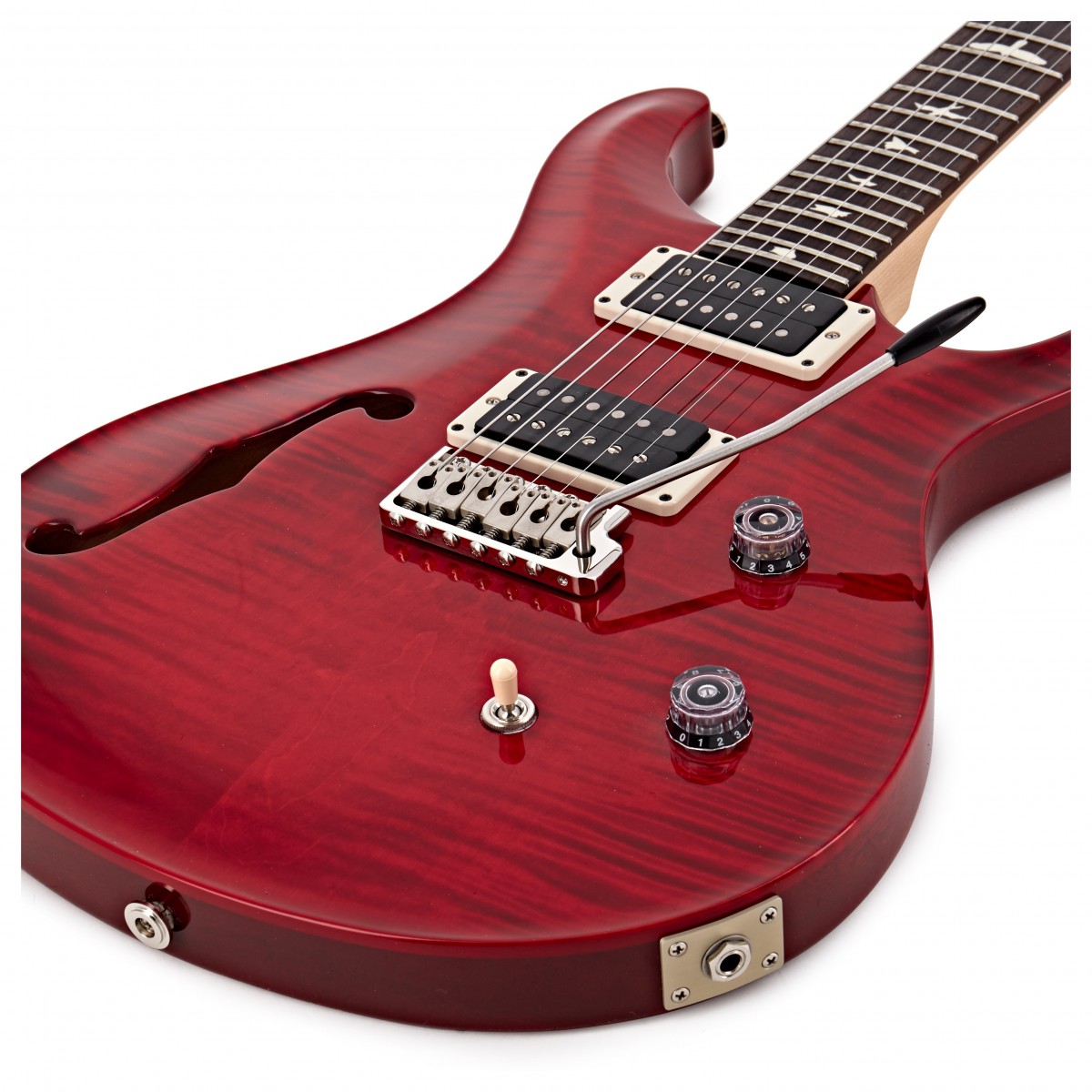 DISC PRS CE24 Semi Hollow, Scarlet Red #0310990 at Gear4music