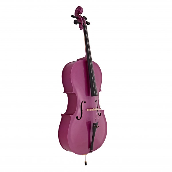Student Full Size Cello by Gear4music, Purple Sparkle at Gear4music