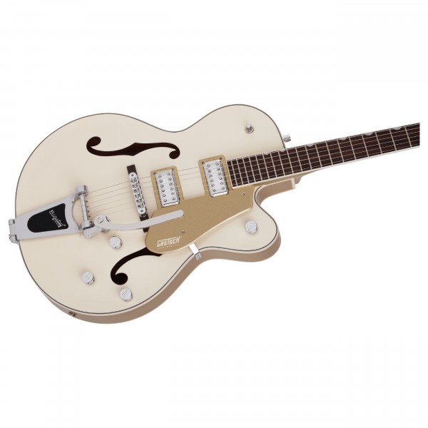 Gretsch G5410T Electromatic Tri-Five HB SC w/ Bigsby, White/Gold at ...