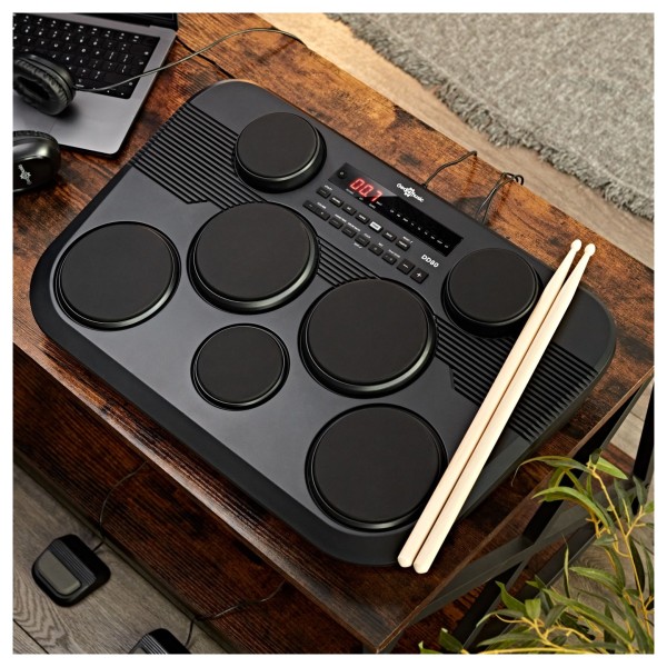 DD80 Portable Electric Drum Pad by Gear4music, Headphones Pack at ...