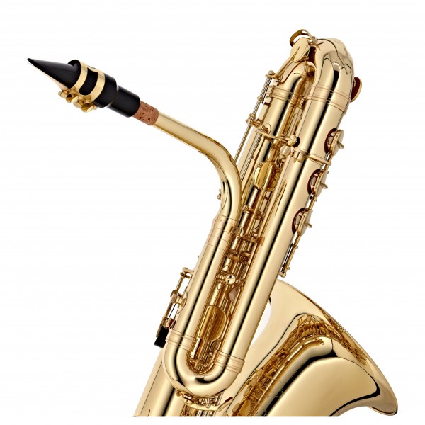 Rosedale Professional Bass Saxophone by Gear4music, Gold at Gear4music