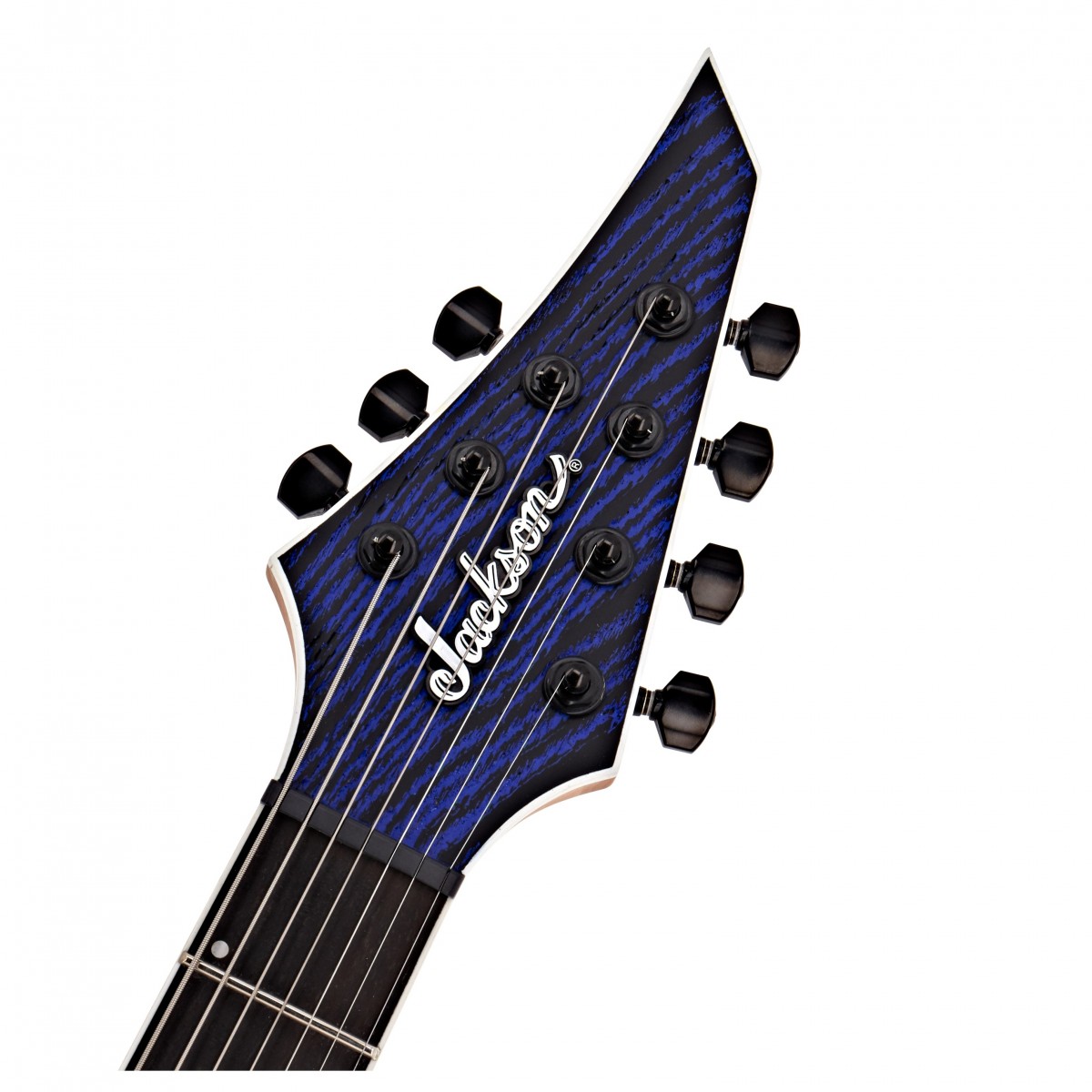 Jackson Pro Dinky Modern Ash HT7, Black & Blue at Gear4music