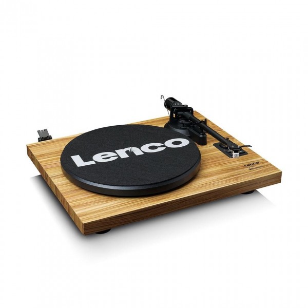 Lenco LS-500 Bluetooth Turntable with Speakers Bundle, Wood at Gear4music