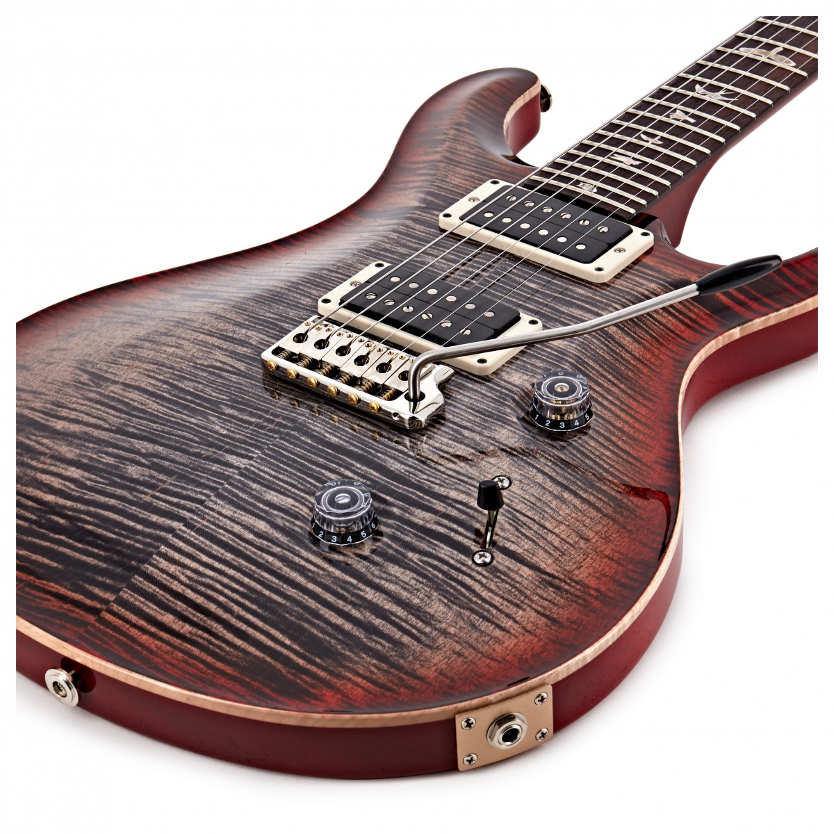 DISC PRS Custom 24, Charcoal Cherry Burst #TBC1 at Gear4music