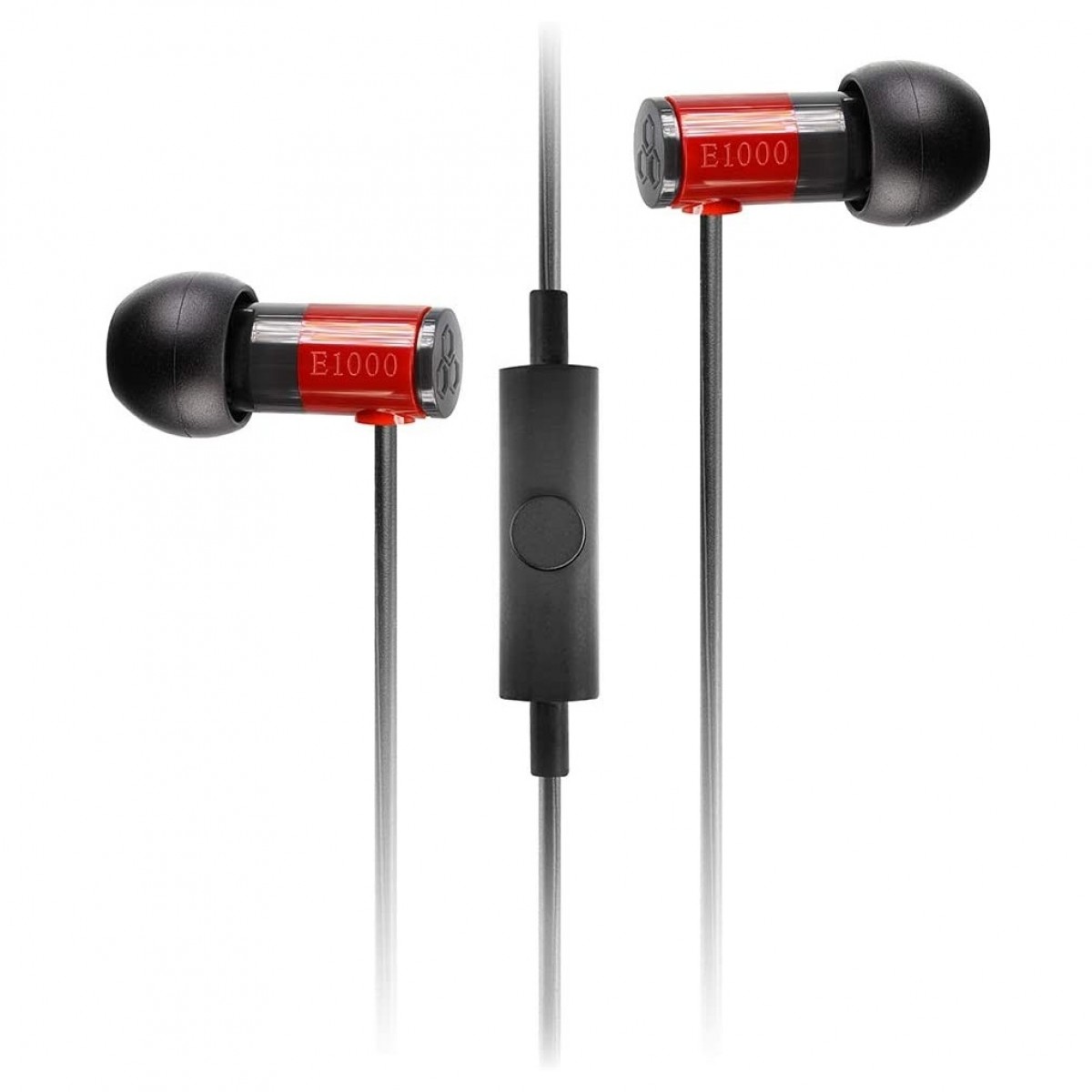 DISC Final E1000C Earphones with Built-In Control, Red | Gear4music