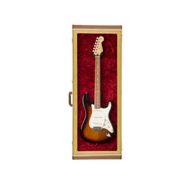 Fender Guitar Display Case, Tweed - Nearly New at Gear4music