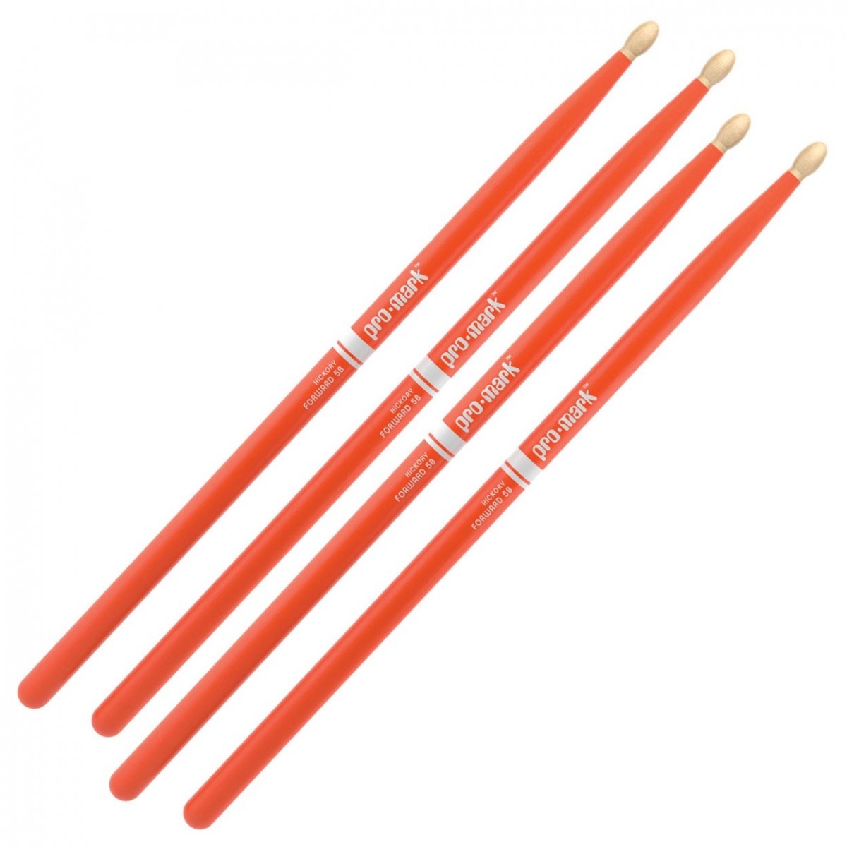 DISC Promark Classic Forward 5B Orange Drumsticks, Buy One Get One ...