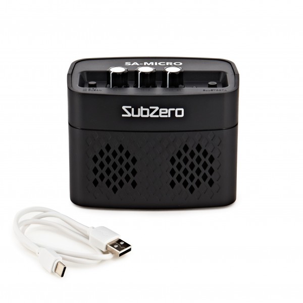 SubZero Microamplificador Recargable con Bluetooth, Negro | Gear4music