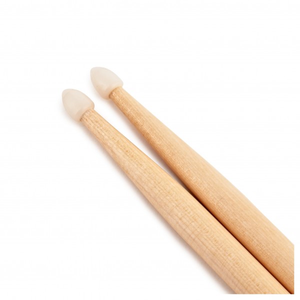 5B Nylon Tip Maple Drumsticks, 10 Pack at Gear4music