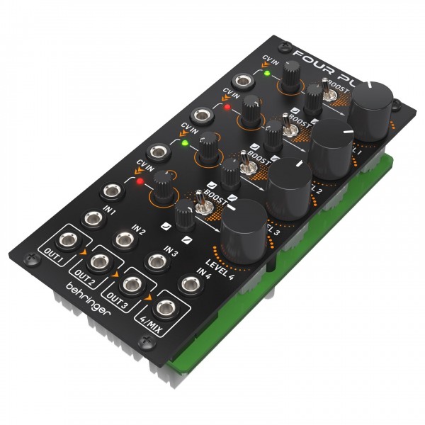 Behringer FOUR PLAY Quad Voltage Controlled Amplifiers & Mixer Module ...