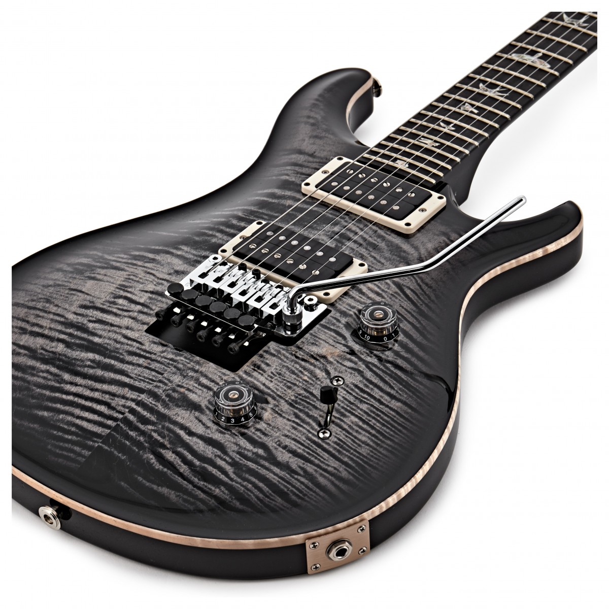 DISC PRS Custom 24 Floyd, Charcoal Burst #0323228 at Gear4music