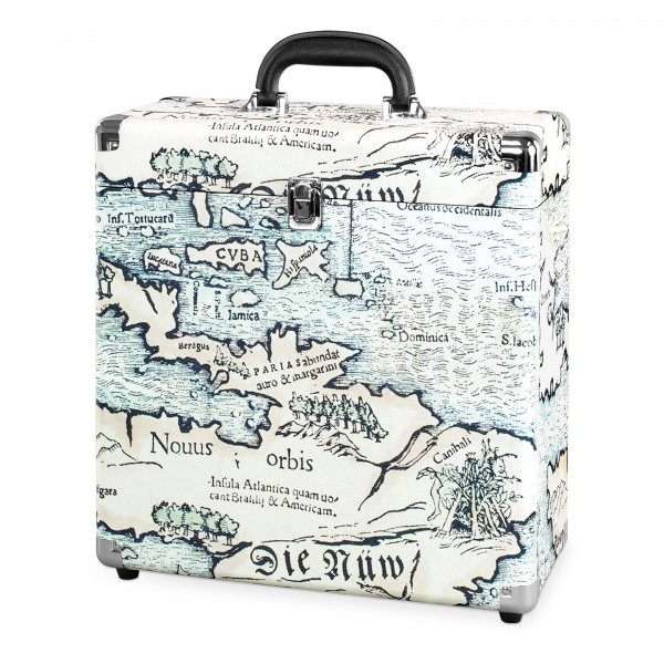 Victrola Retro Vinyl Case, Map Design at AV.com