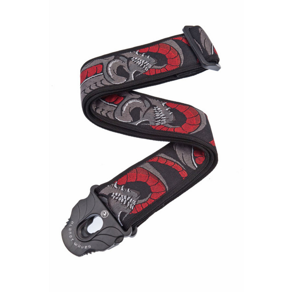 DISC Planet Waves Planet Lock Guitar Strap, Cranium | Gear4music