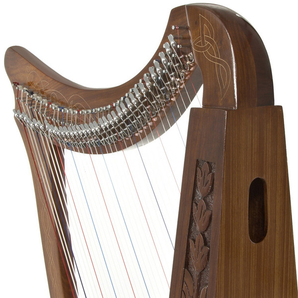 36 String Irish Harp with Levers by Gear4music - Nearly New at Gear4music