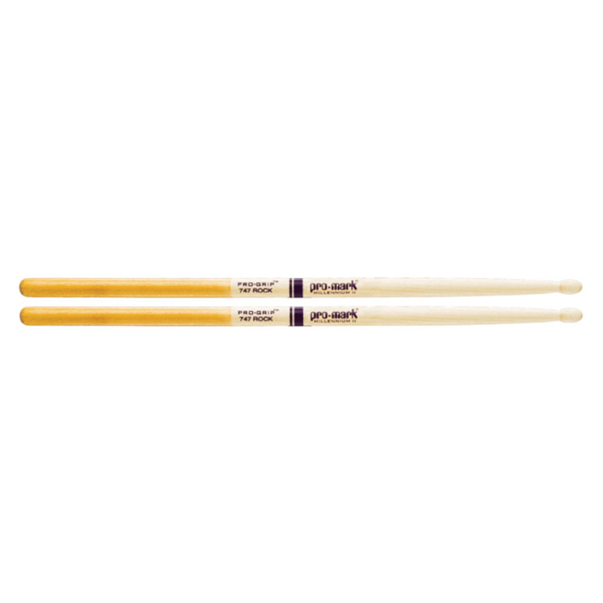DISC ProMark Hickory 747 Pro-Grip Wood Tip Drumsticks at Gear4music