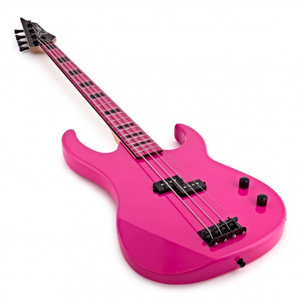 Dean Custom Zone Bass Guitar, Fluorescent Pink at Gear4music